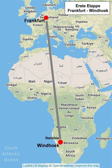 Unsere Namibia Reise Erste Etappe Von Frankfurt Nach Windhoek Die
