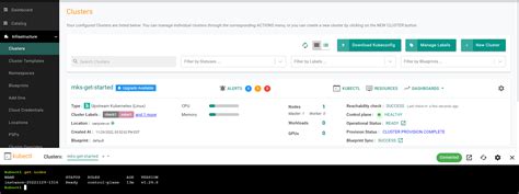 learn kop provision mks cluster rafay product documentation