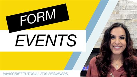 Javascript Tutorial For Beginners Part 19 Form Events Youtube