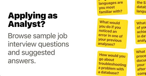 Analyst Interview Questions