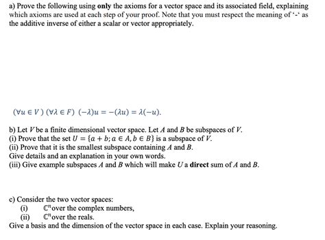 Answered Prove The Following Using Only The Bartleby