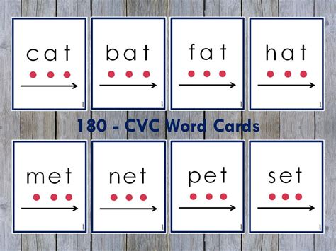 Printable Cvc Words With Pictures