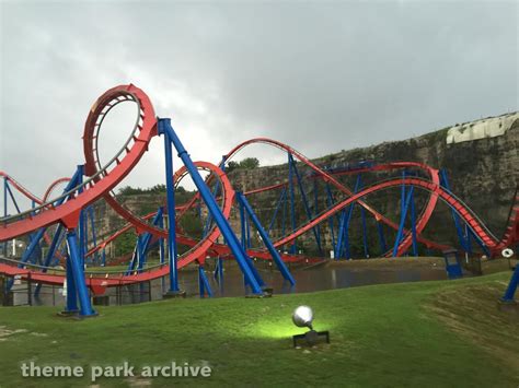 Superman Krypton Coaster At Six Flags Fiesta Texas Theme Park Archive