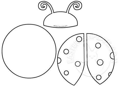 Ladybug Template Cut Outs
