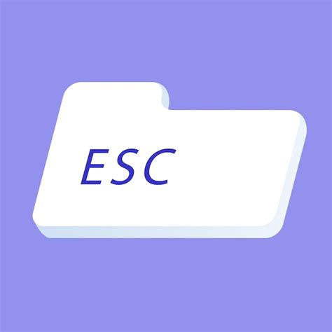 Premium Vector Vector Esc Button On White Background
