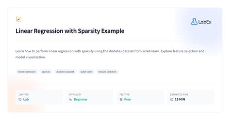Regressão Linear Com Esparsidade Conjunto De Dados De Diabetes
