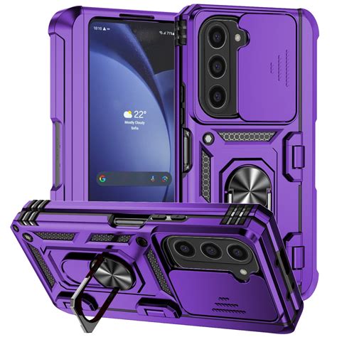 For Samsung Galaxy Z Fold 6 Rugged Phone Case With Sliding Camera Cover