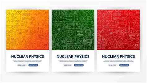Nuclear Physics Flyer Concepts Stock Vector Illustration Of Magnetism