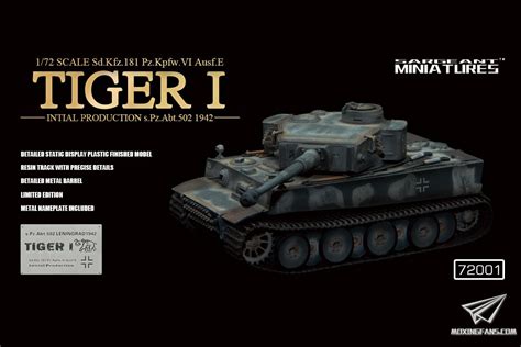 SARMINI 720011 72 虎式坦克极初型502重装甲营1942雪地迷彩 静态模型爱好者 致力于打造最全的模型评测网站