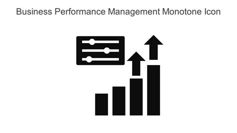 Business Performance Management Monotone Icon In Powerpoint Pptx Png And Editable Eps Format PPT