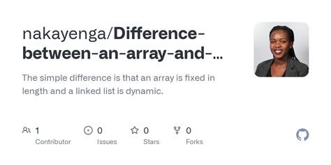 Github Nakayengadifference Between An Array And Linked List The