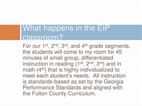 PPT THE EARLY INTERVENTION PROGRAM EIP PowerPoint Presentation Free Download ID