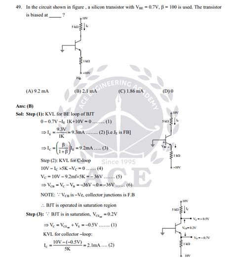 Transistors BJT Circuit Analysis Problem Electrical Engineering