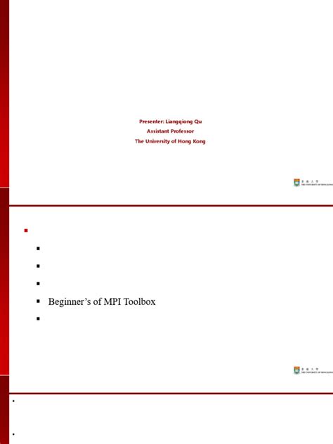Lecture 10 Introduction To Mpi Pdf Message Passing Interface