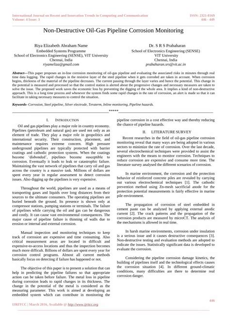 Pdf Non Destructive Oil Gas Pipeline Corrosion Monitoring Dokumen Tips