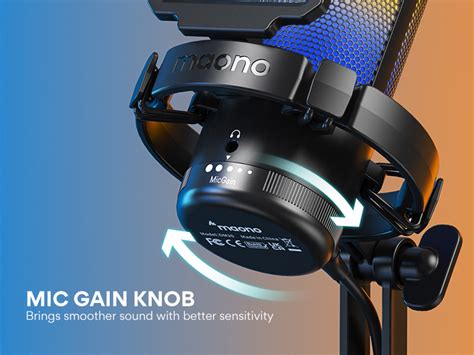 Maono Dgm20dgm20s Usb Microphone Rgb Gaming Mic Condenser Mic Noise