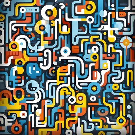 Premium Photo Abstract Maze Seamless Pattern Background