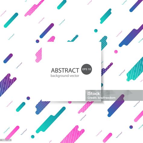 다채로운 동적인 추상 기하학 요소 배경입니다 벡터 일러스트입니다 가리기에 대한 스톡 벡터 아트 및 기타 이미지 가리기 구도 기울어진 Istock