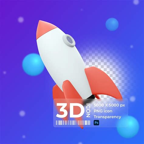 Premium Psd 3d Rocket Space Ship Launch Background Cartoon Rocketship Spaceship Icon 3d Render