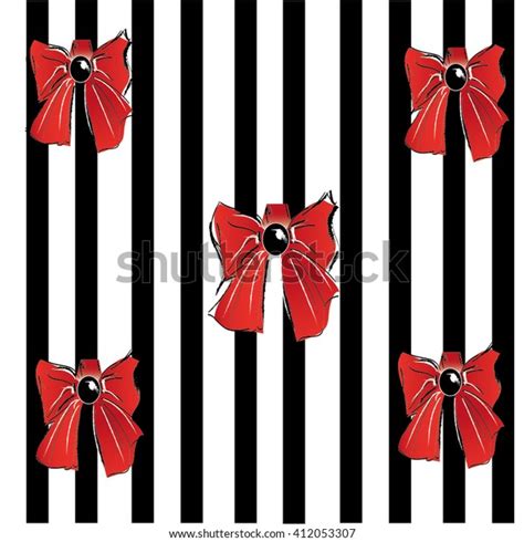 Bow Pattern Vector Illustration You Can Stock Vector Royalty Free 412053307 Shutterstock