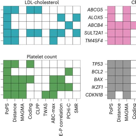 High Confidence Genes For Selected Traits Top Five Genes Prioritized By