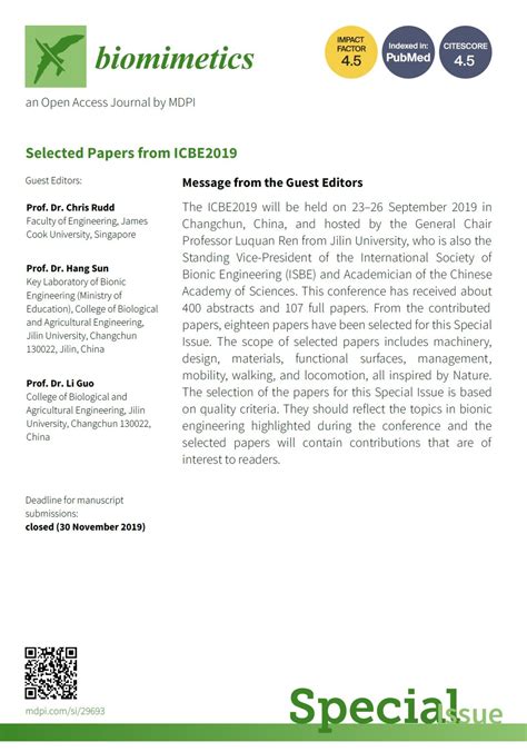 Biomimetics Mdpi On Linkedin Explore Cutting Edge Research In