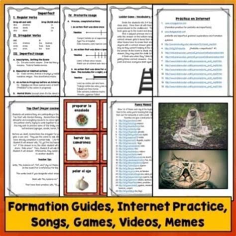 Spanish Preterite Imperfect Preterite Vs Imperfect Activities Test Quiz