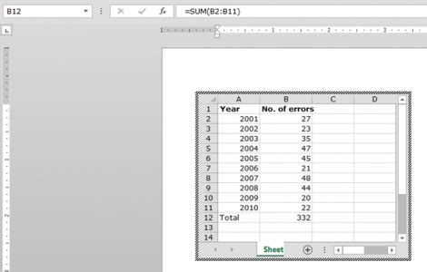 Embed Excel File Into Word File