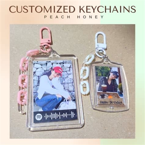 Customized Acrylic Keychains Big Or Small With Spotify Code Or