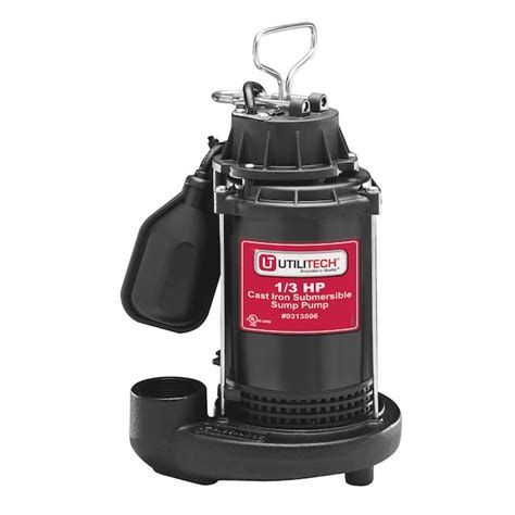 Utilitech 115 Volt Cast Iron Submersible Sump Pump At