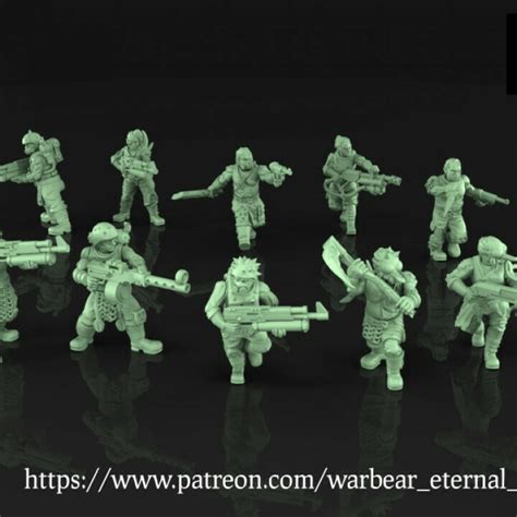 3d File Putrid Cultists・3d Printer Model To Download・cults