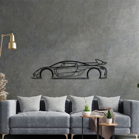 Jesko 2021 Detailed Silhouette Metal Wall Art Petrolvibes