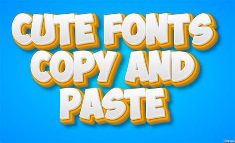 Cute Fonts Copy And Paste Efecto De Texto Y Diseño De Logotipos Fuente
