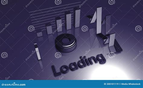 Moving 3d Animation With Loading Model Motion Futuristic 3d Model Of