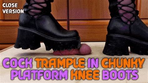 Chunky Lamoda Boots Hard Crush Cock And Balls Close Version