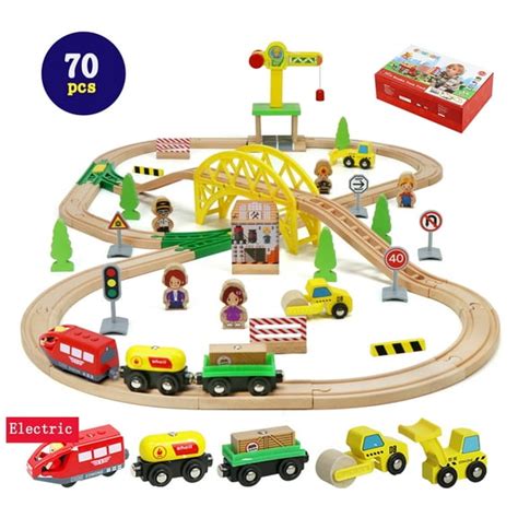 2025 New Klick Rail Electric Train Set 51 Pcs Electric Train Set