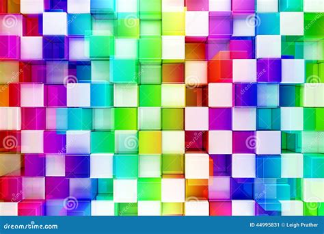 Colorful Blocks Abstract Background Stock Illustration Illustration