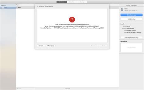 Error While Creating Archive · Issue 66 · Razorpayrazorpay Pod · Github