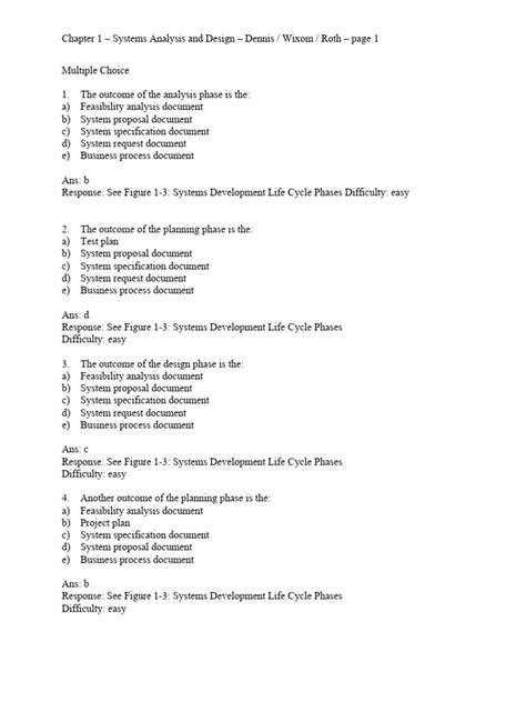 Test Bank For Systems Analysis And Design 8th Edition Alan Dennis Pdf Net Present Value