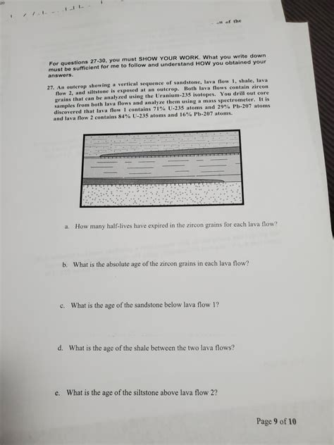 solved lab 6 should be lab 7 geologic time part 2