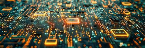 Premium Photo Digital Circuitry And Processor Technology Abstract