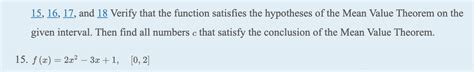 Solved 15 16 17 And 18 Verify That The Function Satisfies