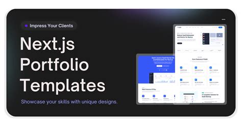 next js portfolio templates minimalist creative and more