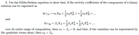 Solved Please Explain In Detail How The Coefficients Equate 2 Use