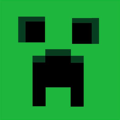 Visage De Creeper Minecraft Imprimable