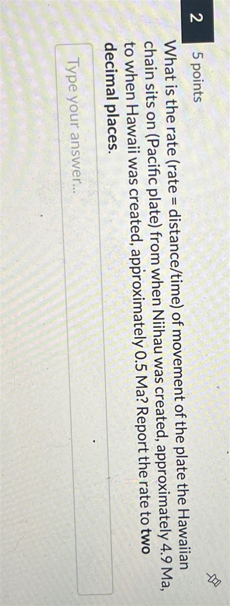 Solved 25 ﻿pointswhat Is The Rate Rate ﻿distance Time