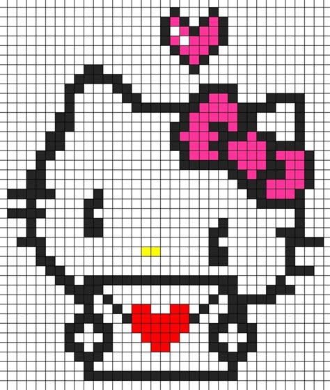 Рисунки По Клеточкам Хелло Китти 63 Фото