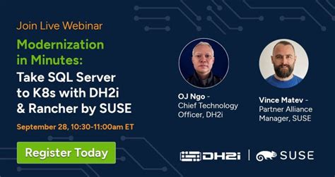 Dh2i On Linkedin Suse Sqlserver Kubernetes