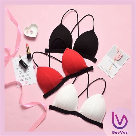 Jual Bv Id Br Bra Bh Model Cup Segitiga Tanpa Kawat Bh Sexy Import