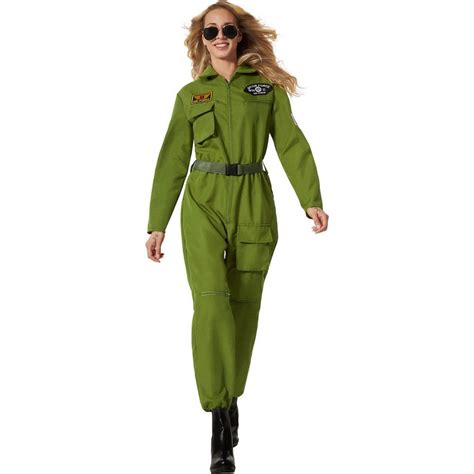 Dressforfun Kostüm Damenkostüm Olivgrüner Overall Mit Authentischem